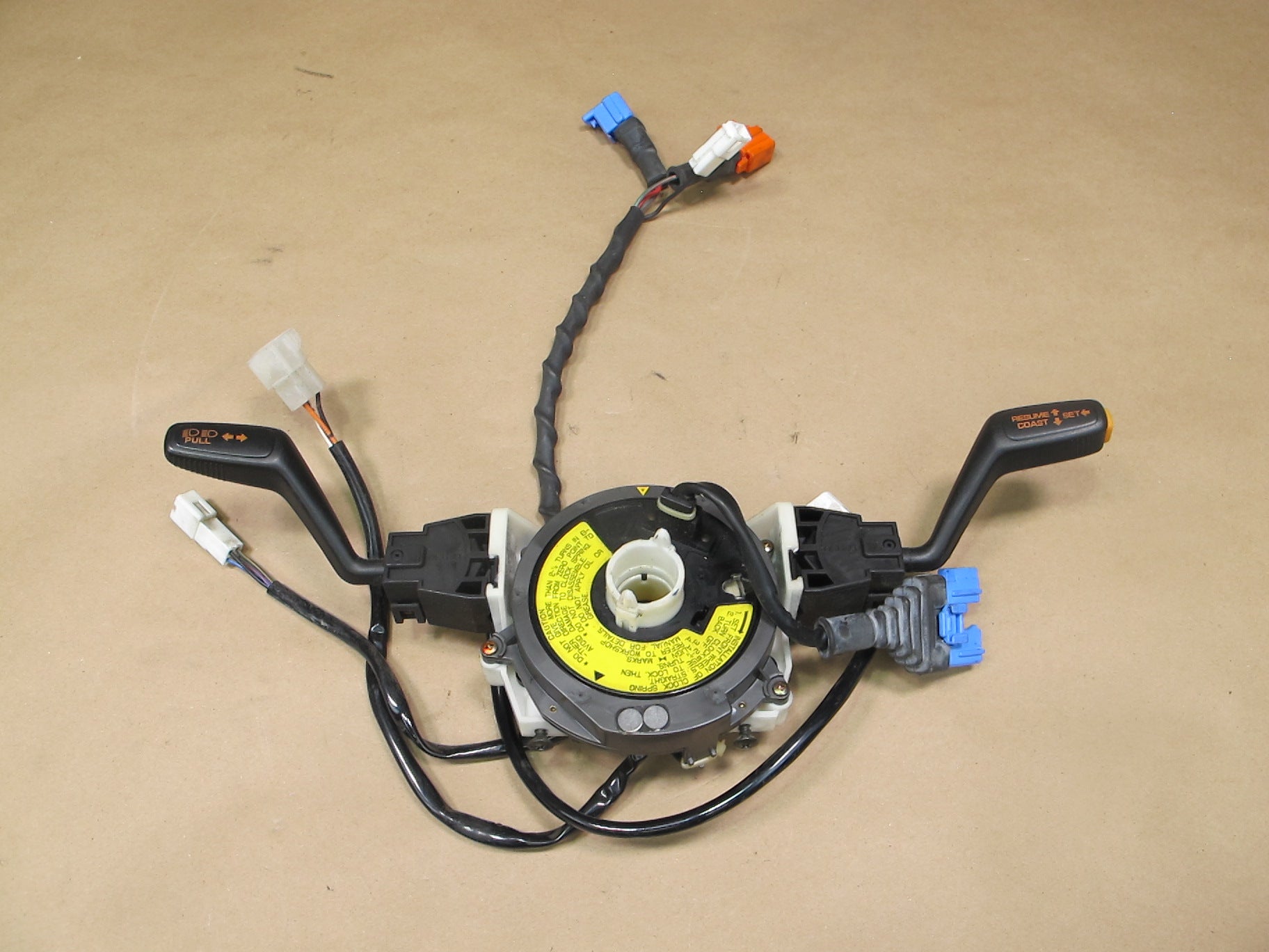 89-91 MAZDA RX7 STEERING COLUMN MULTI SWITCH CLOCK SPRING OEM – das77auto