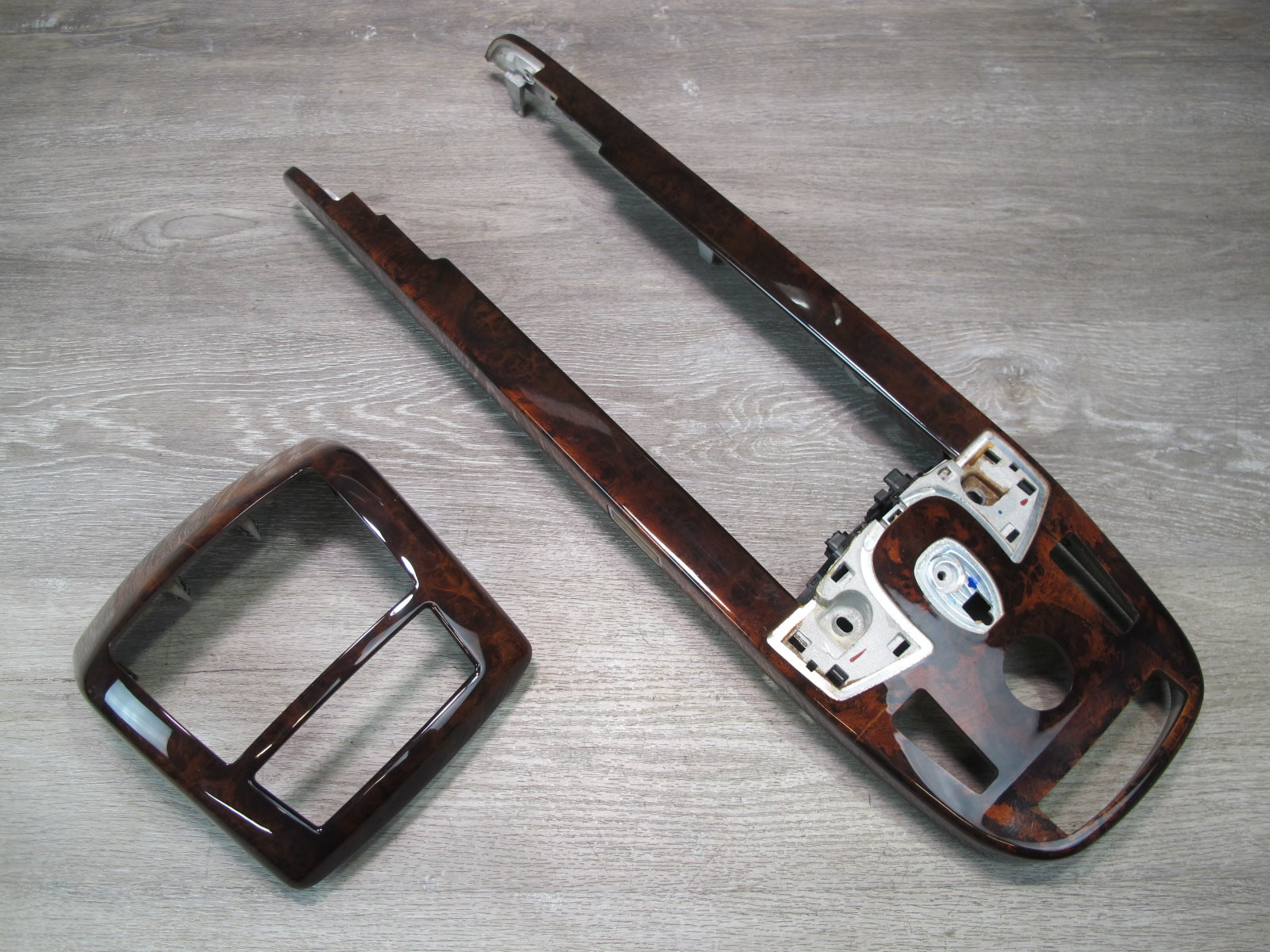 07-13 Mercedes W221 S-class Center Console Woodgrain Molding Trim Set ...