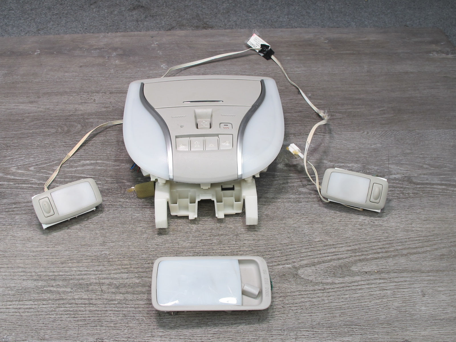 2014-2015 Infiniti QX60 Front & Overhead Console Dome Reading Light La ...