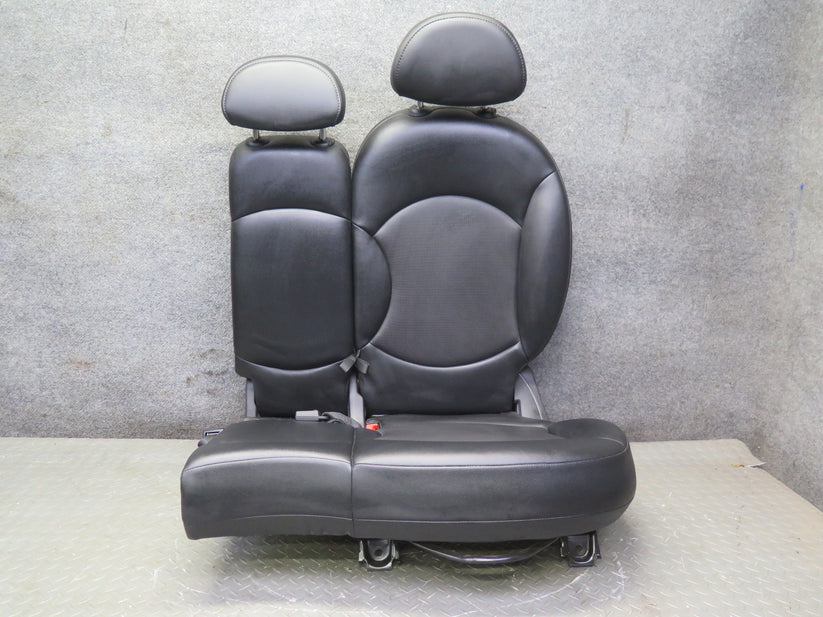 11-15 Mini Cooper S R60 Countryman Sport Rear Leatherette Seat Set Bla ...
