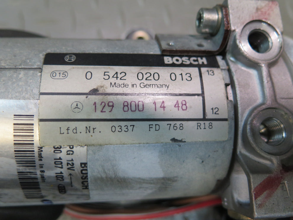 96-02 Mercedes R129 Sl-class Convertible TOP Roof Hydraulic Pump Motor ...